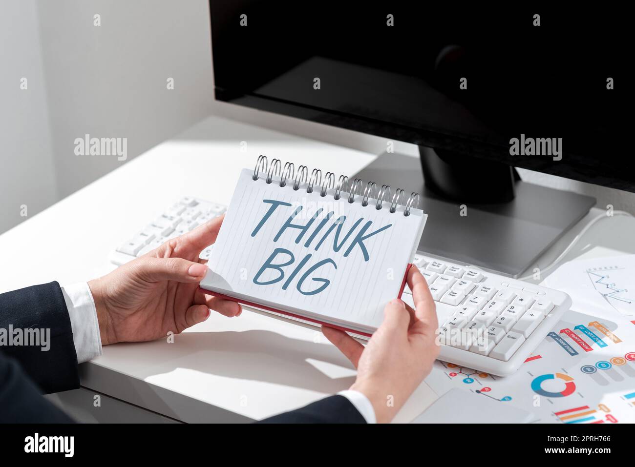 Text showing inspiration Think Big, Concept meaning To plan for ...