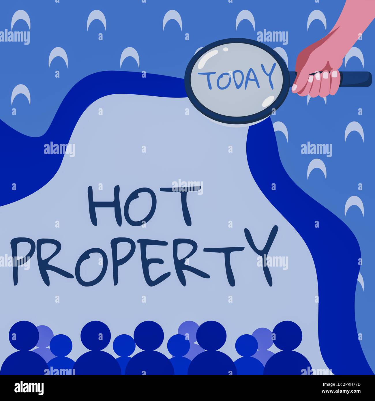 Conceptual caption Hot Property, Concept meaning Something which is ...