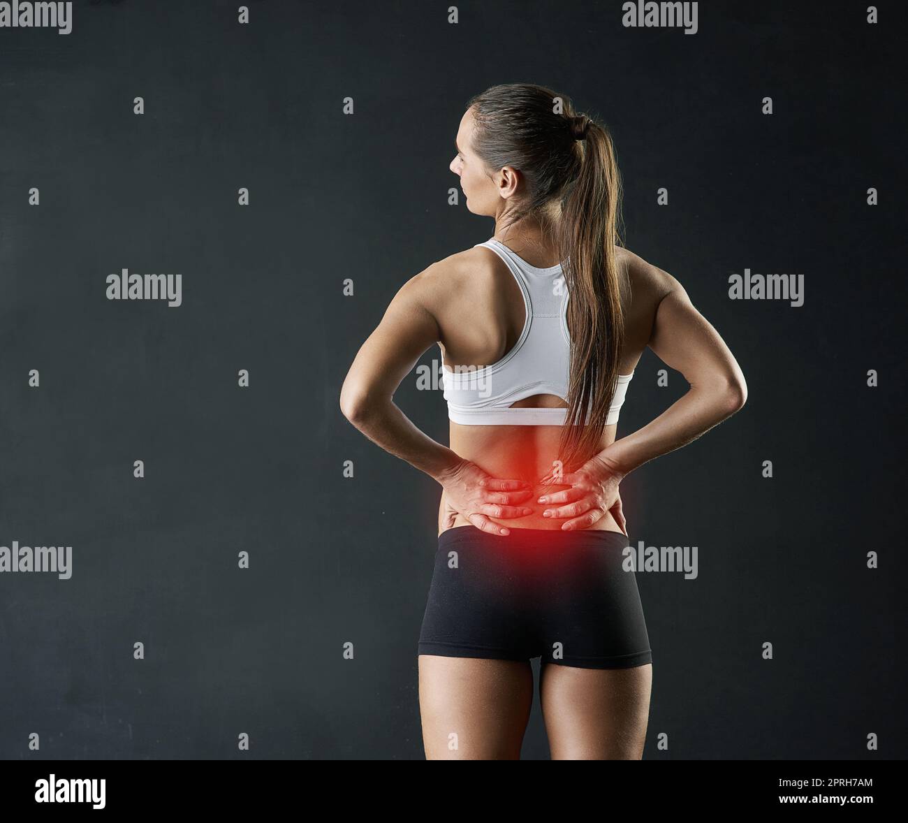Lower back pain woman hi-res stock photography and images - Alamy