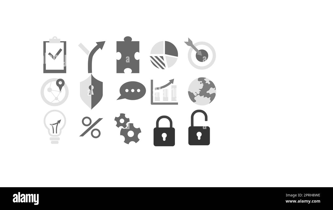 Picture illustration system network scheme modern technology smart ...