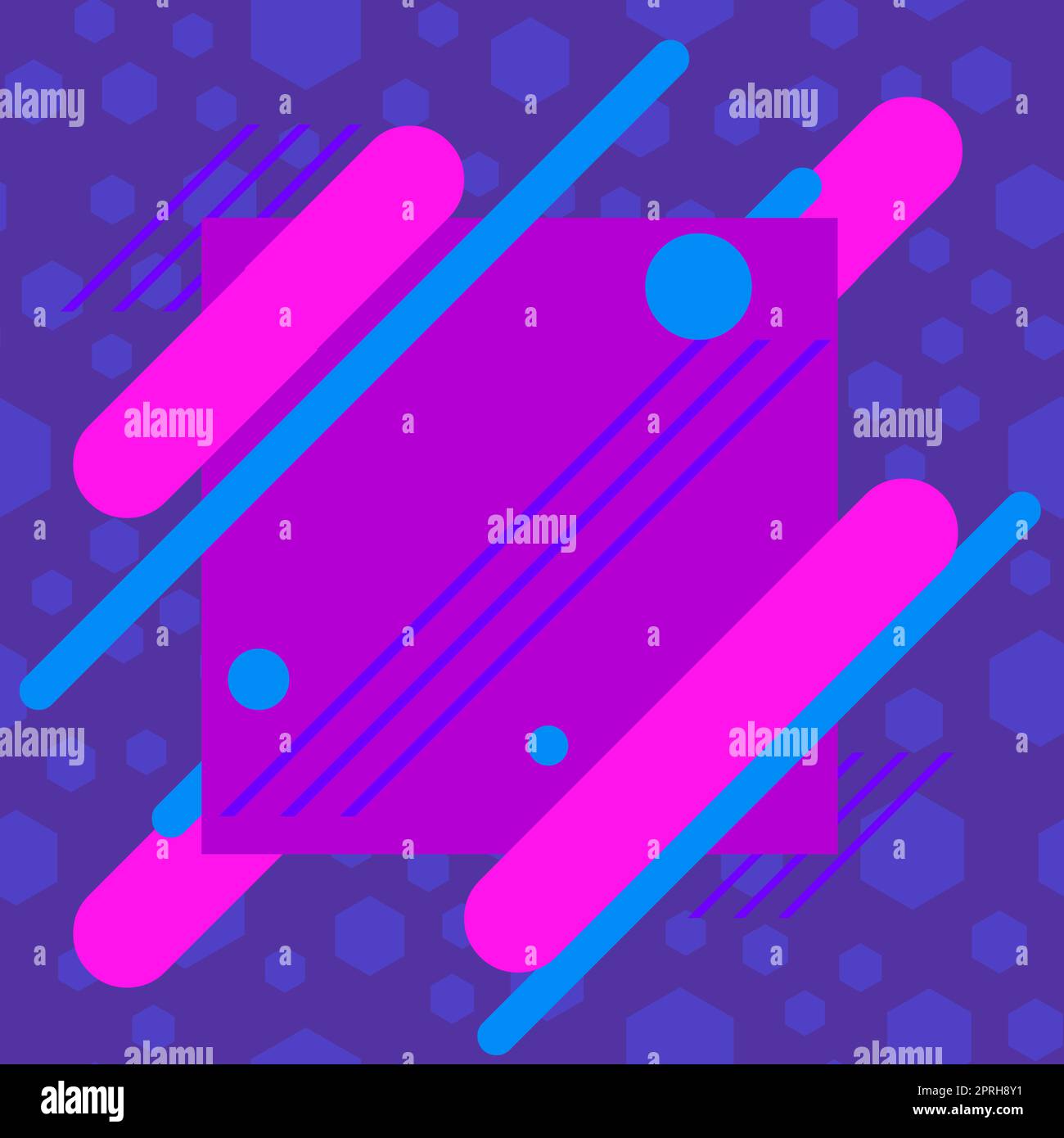 Asymmetrical uneven shaped format pattern object outline multicolour ...