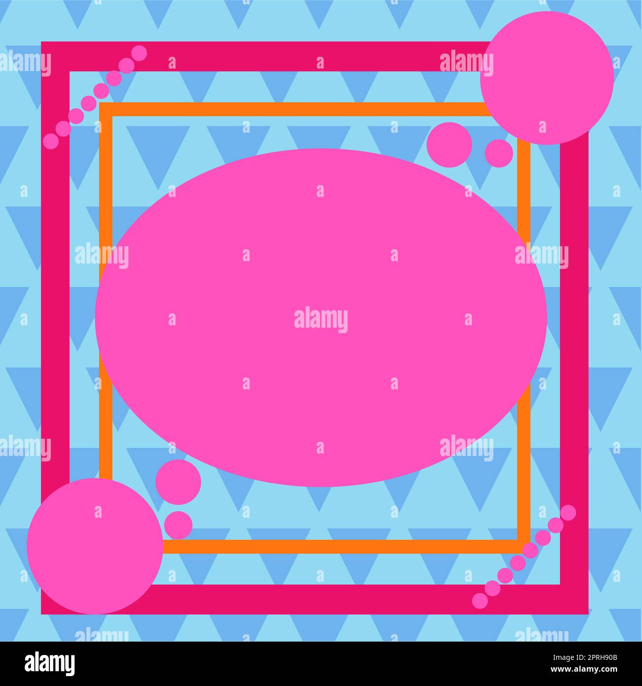 Asymmetrical uneven shaped format pattern object outline multicolour ...