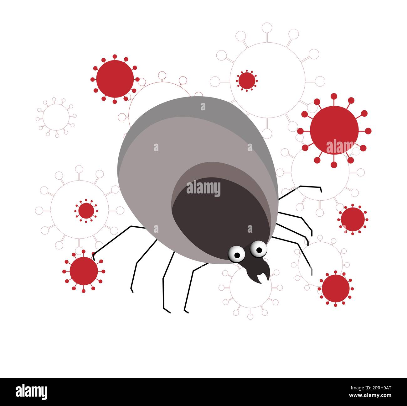 Tick parasite. Blood sucking insect. Insecticide. Peddlers of infection ...