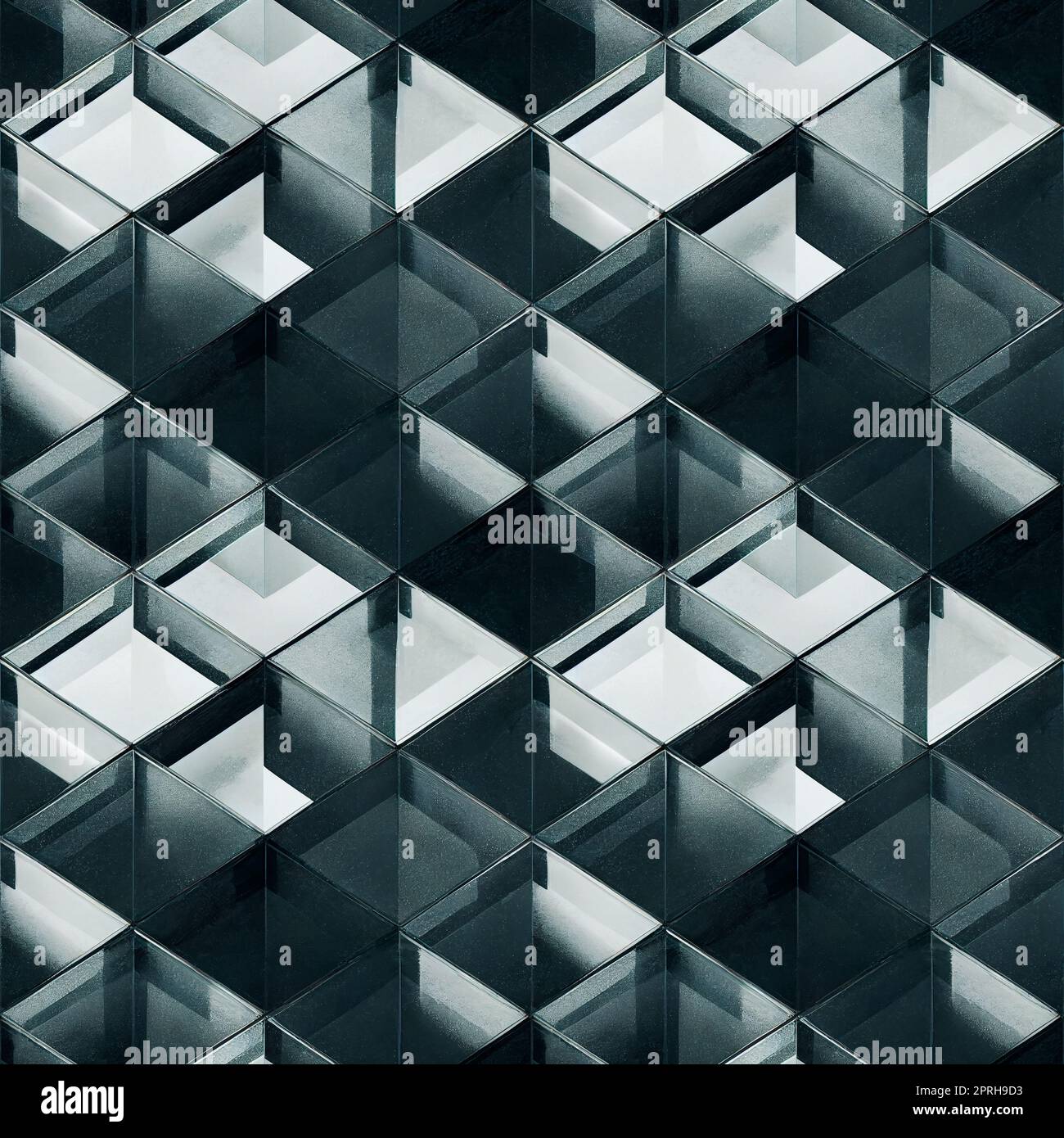 Seamless digital texture of floor made with glass blocks bricks. 3D ...