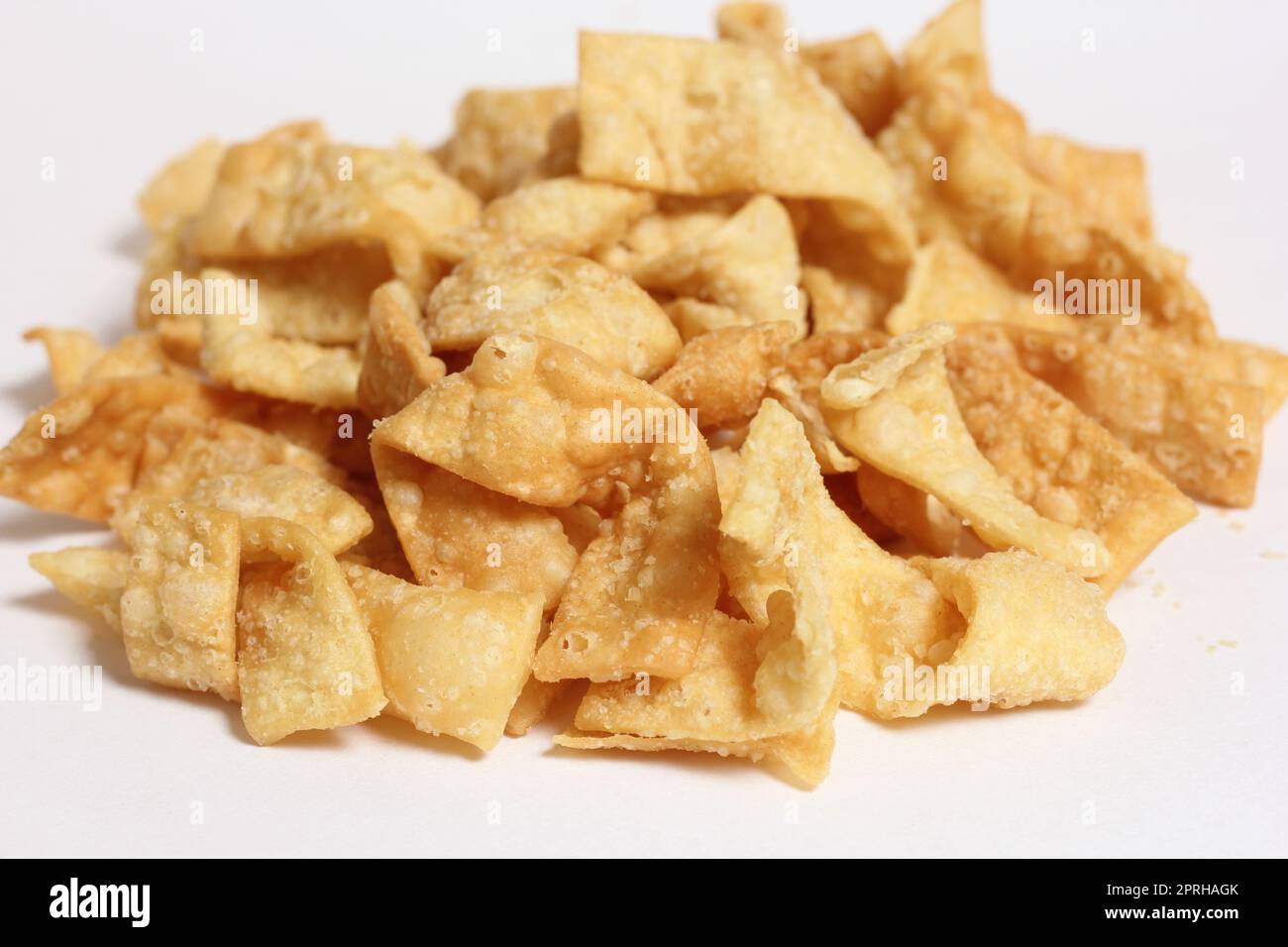 Pile of Crispy Fried Wontons From Chinese Restaurant Isolated on White ...