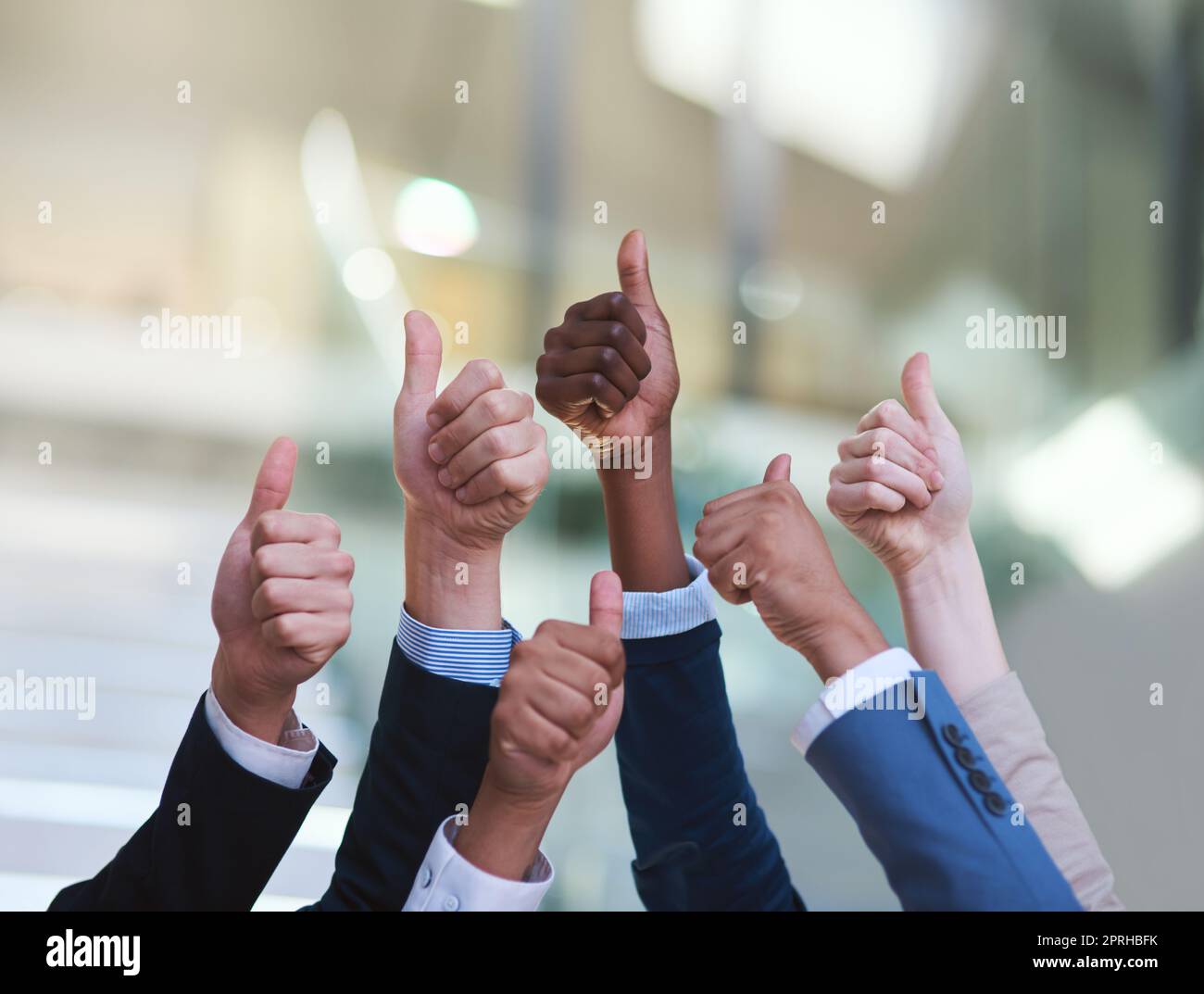 Youre on the right track. a group of hands showing thumbs up Stock ...