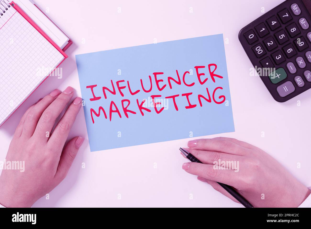 Sign displaying Influencer Marketing, Word Written on Endorser who ...