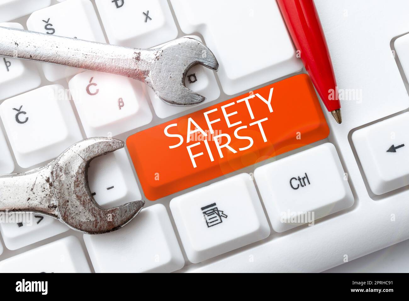 Conceptual caption Safety First, Word for Avoid any unnecessary risk ...