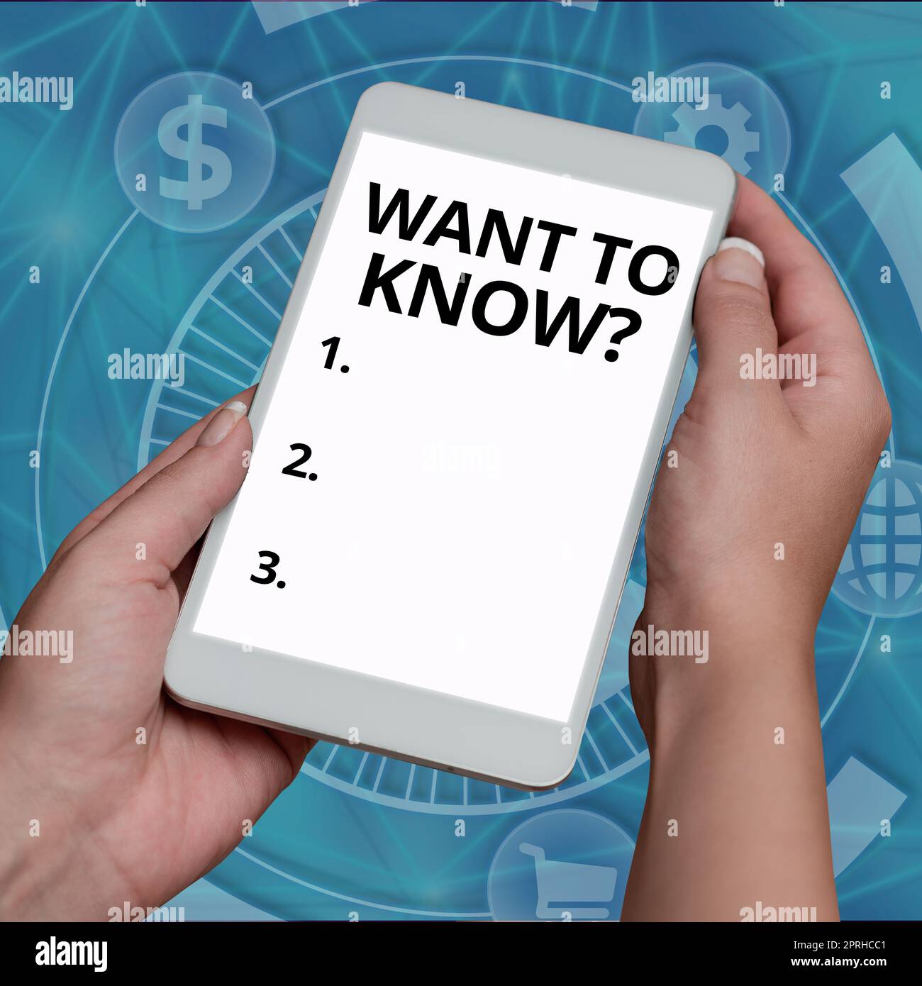 Conceptual caption Want To Know Question, Business idea Request for ...