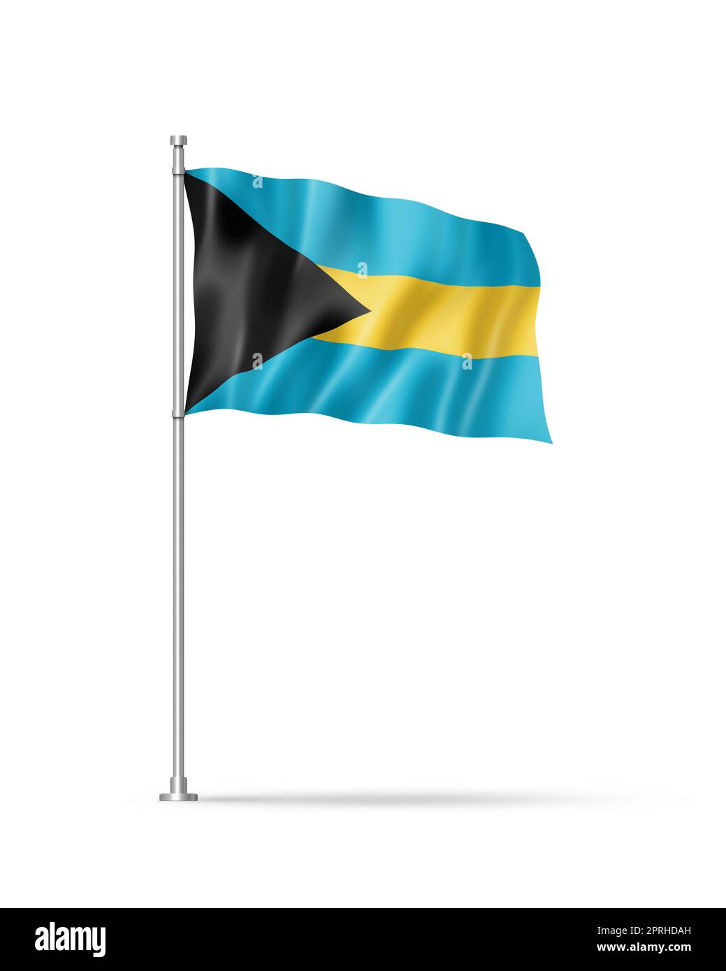 Waving flag of the bahamas Cut Out Stock Images & Pictures - Alamy