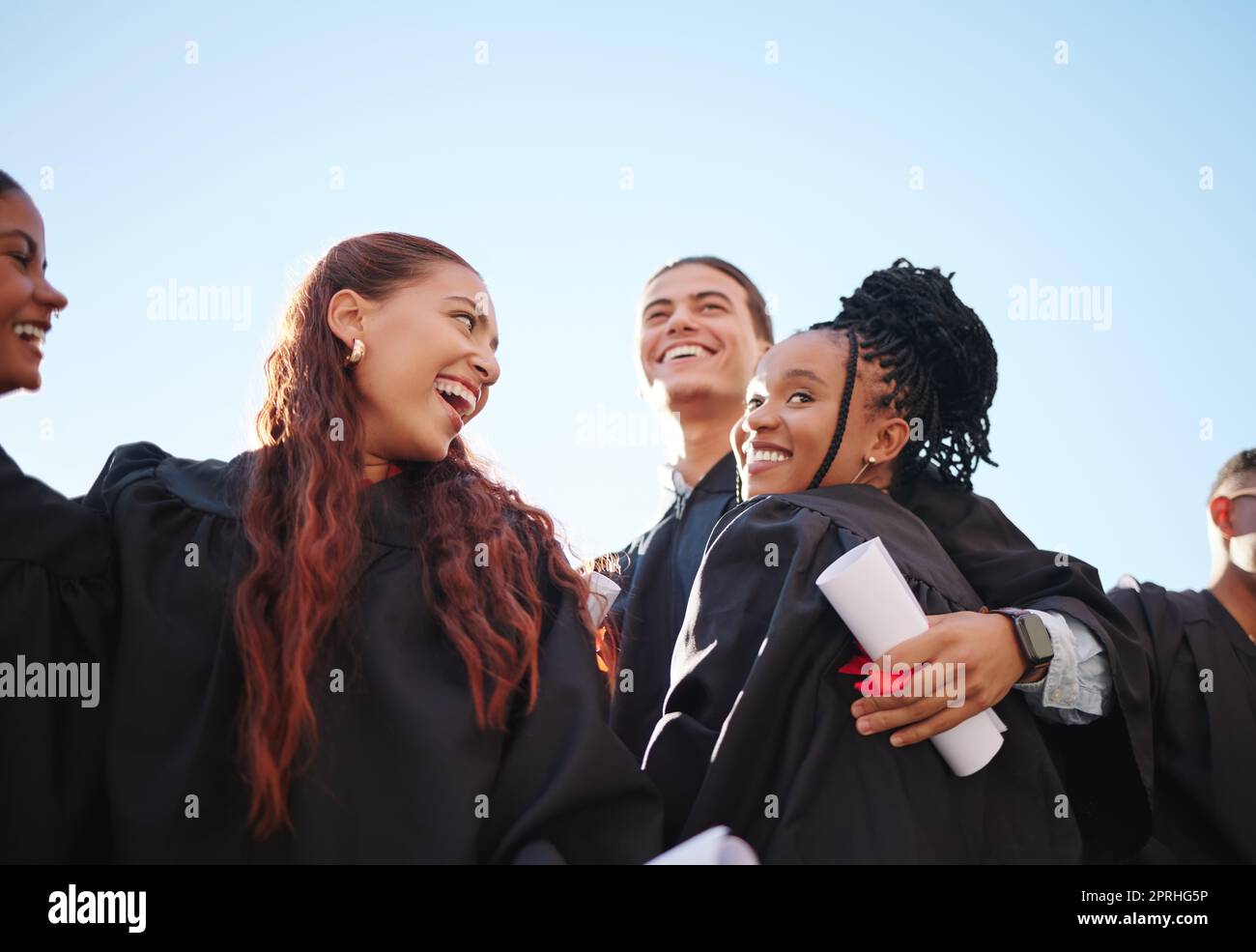 Adult graduate hug hi-res stock photography and images - Alamy