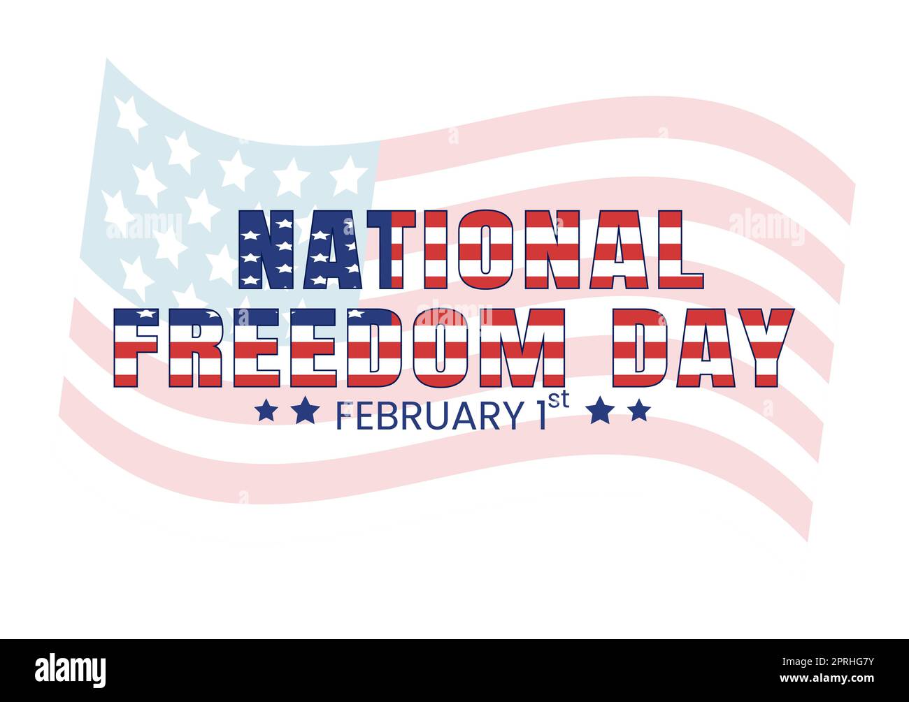 National Freedom Day Template Hand Drawn Cartoon Flat Illustration with ...