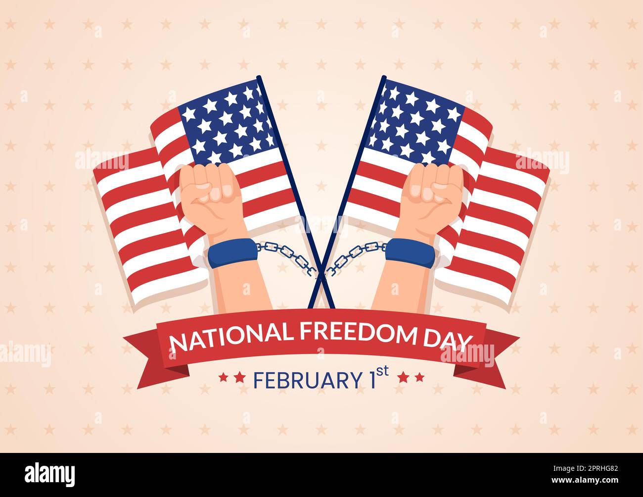 National Freedom Day Template Hand Drawn Cartoon Flat Illustration with ...