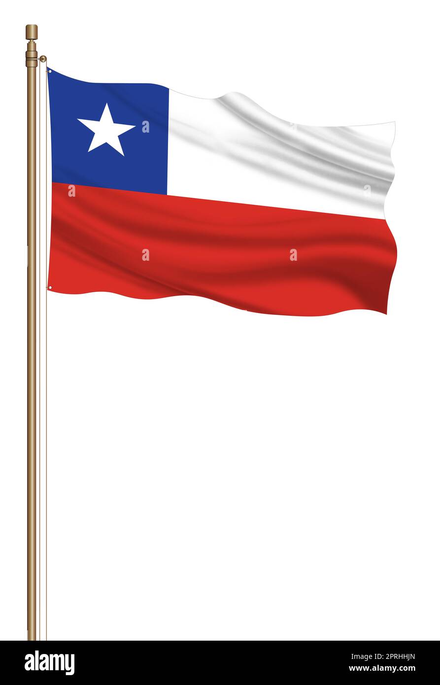 Chile flag national 3d Cut Out Stock Images & Pictures - Alamy