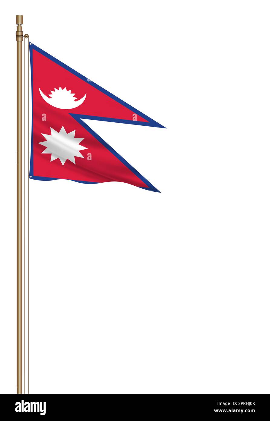 Nepal flag on grunge Cut Out Stock Images & Pictures - Alamy