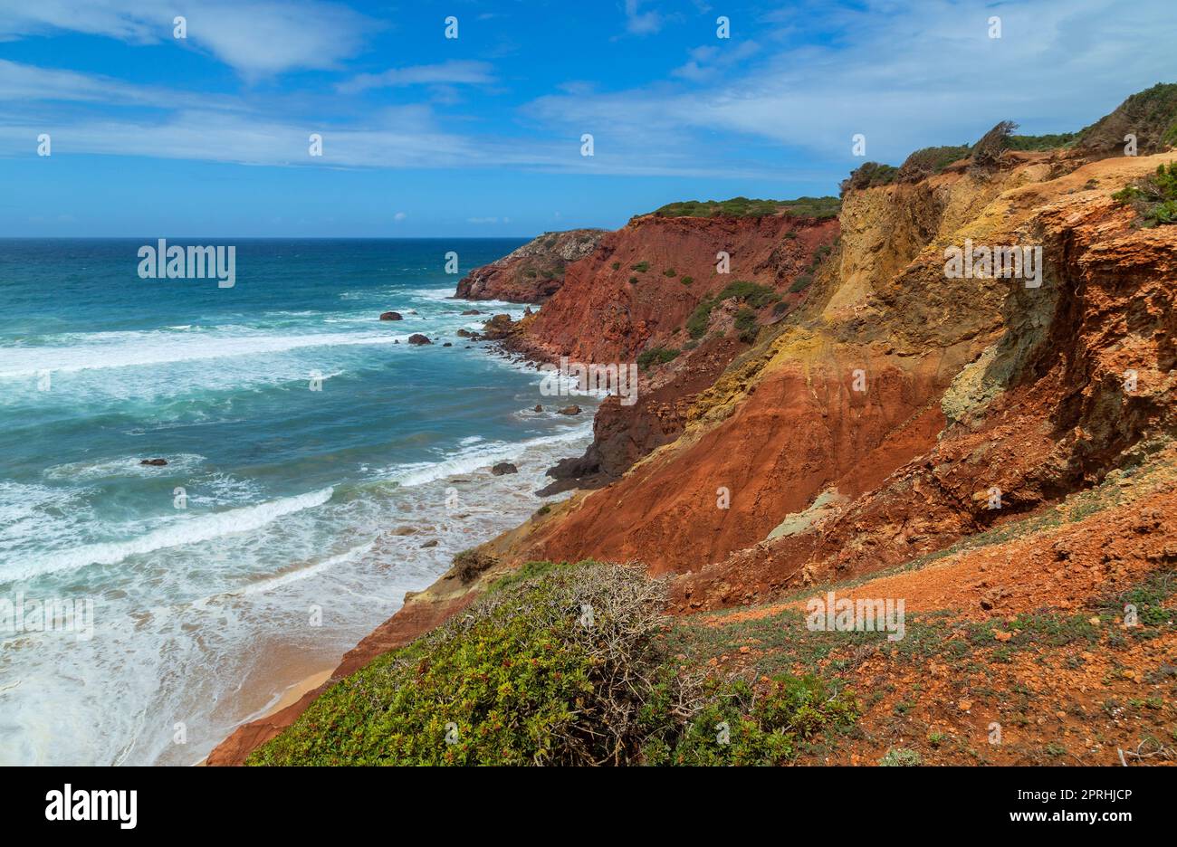 Cliffs in the Algarve West Coast Stock Photo - Alamy