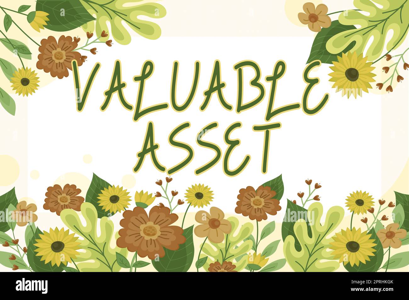 Text showing inspiration Valuable AssetYour most valuable asset is your ...