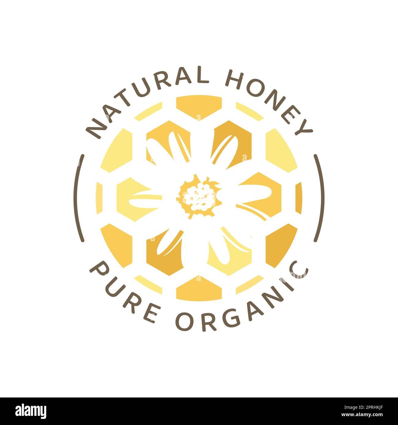 Natural organic honey label Stock Vector Image & Art - Alamy
