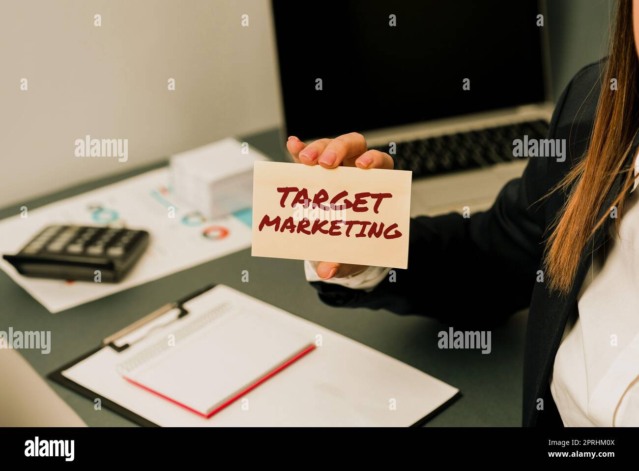 Conceptual caption Hello I Am... New, Word Written on Audience goal ...