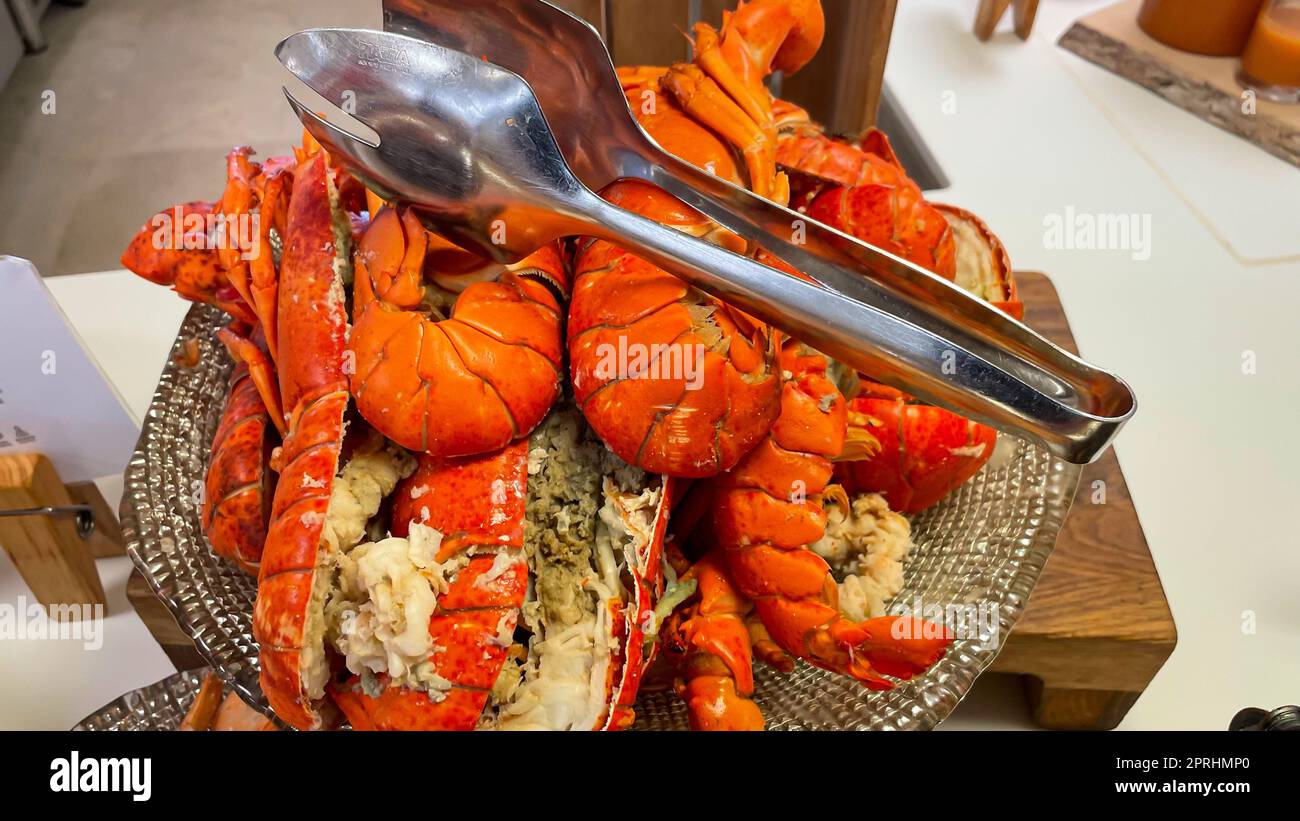 Shrimp, lobster, mussels, seafood everything for a buffet for upscale ...