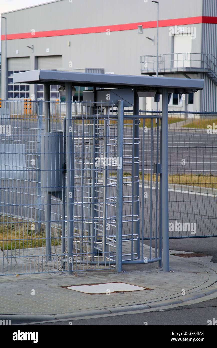Gate, a turnstile at the entrance to a cordoned-off area Stock Photo ...