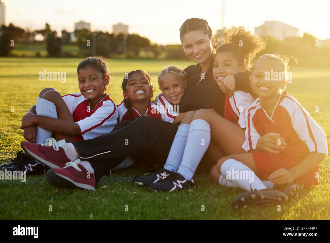 Kids football coach portrait hi-res stock photography and images - Alamy
