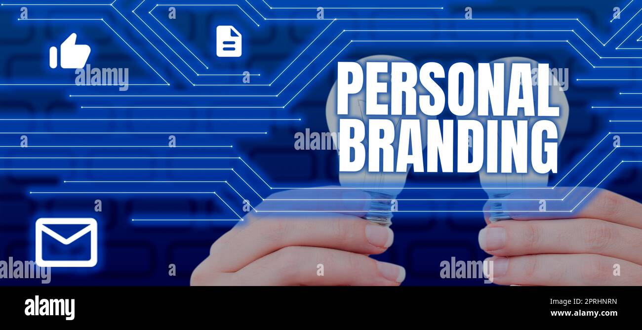Writing displaying text Personal BrandingMarketing themselves and their ...