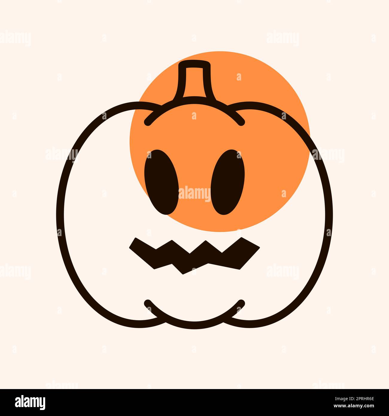 Halloween pumpkin emoticon icon vector illustration Jack-O-Lantern ...