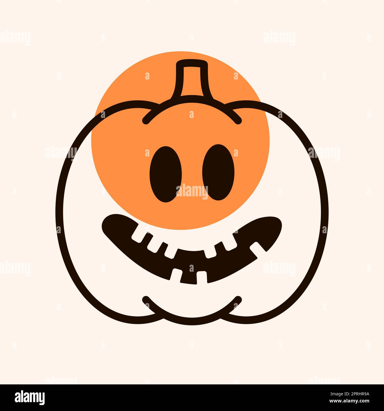 Halloween pumpkin emoticon icon vector illustration Jack-O-Lantern ...