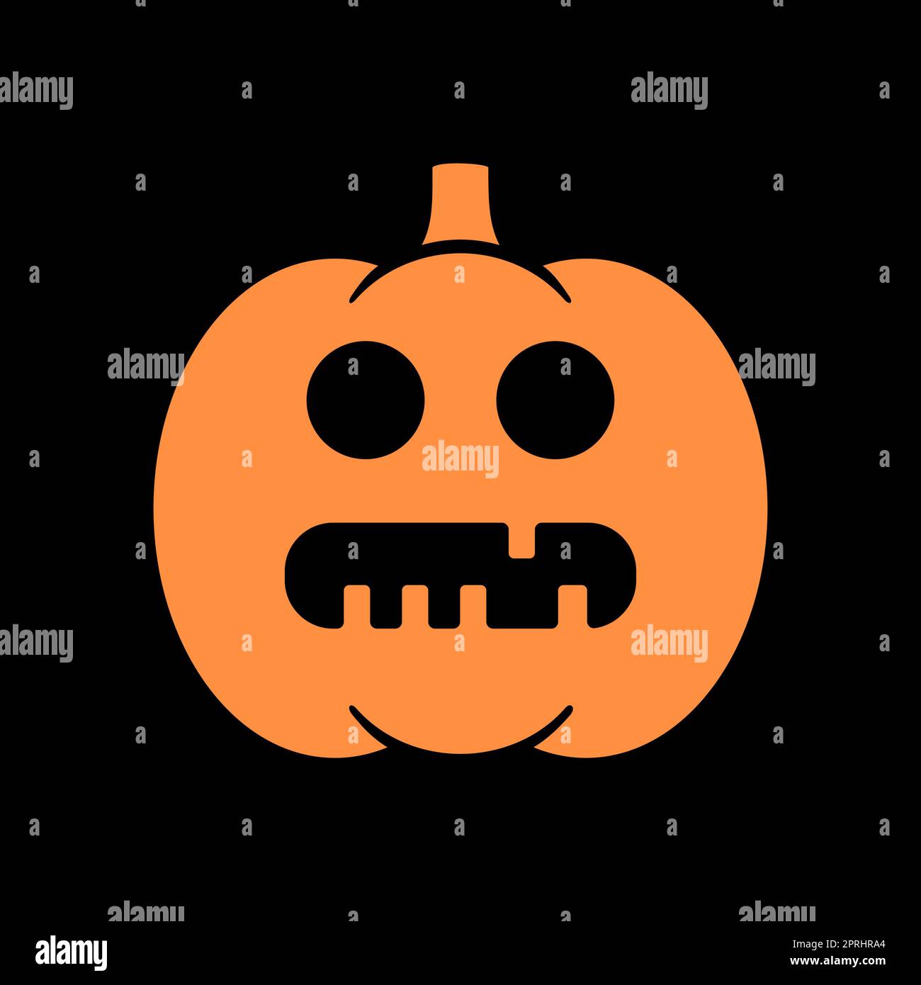 Halloween pumpkin emoticon icon vector illustration Jack-O-Lantern ...