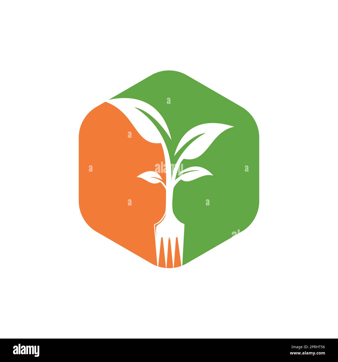 Fork tree vector logo design. Restaurant and farming logo concept Stock ...