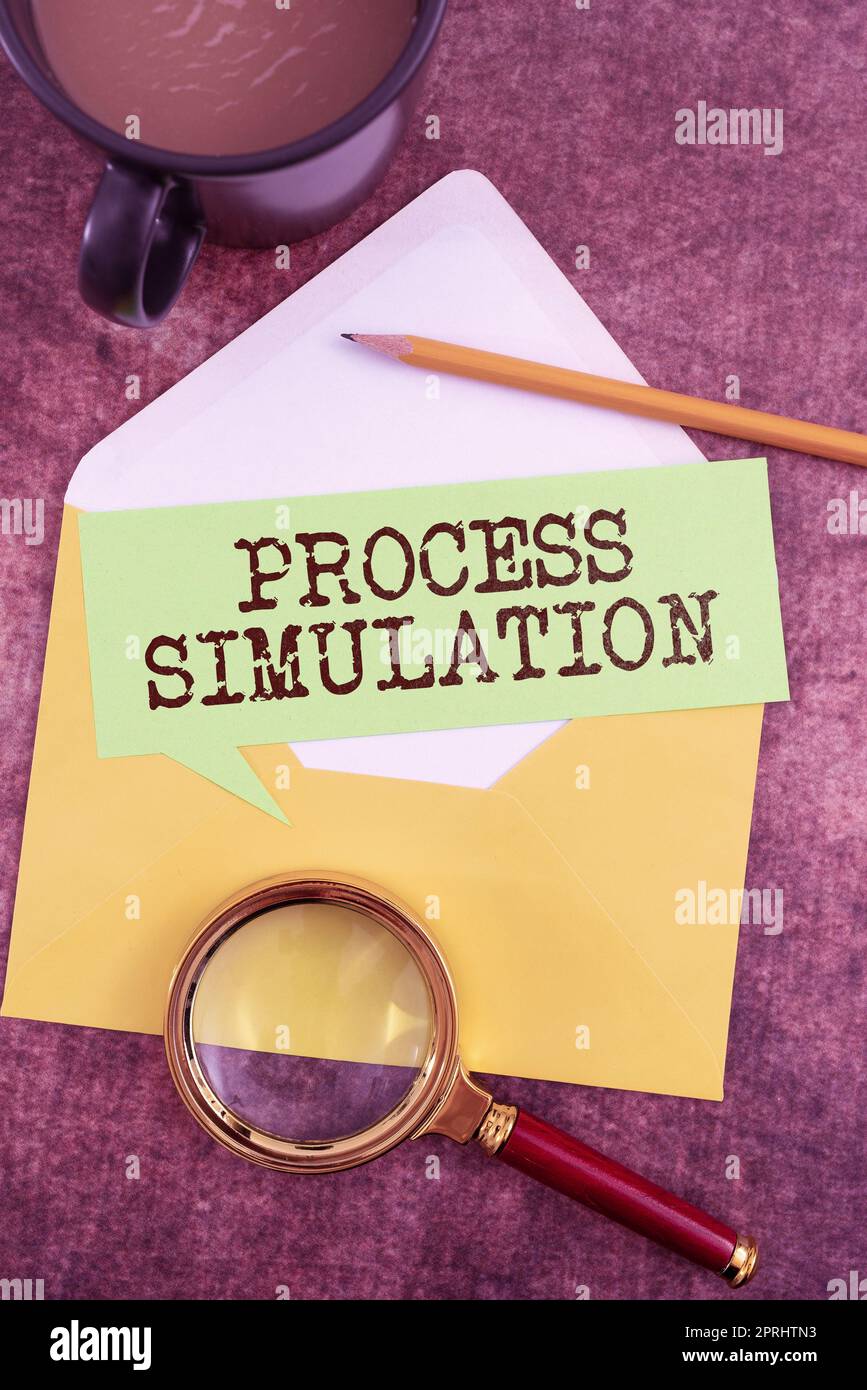 Inspiration showing sign Process SimulationTechnical Representation ...