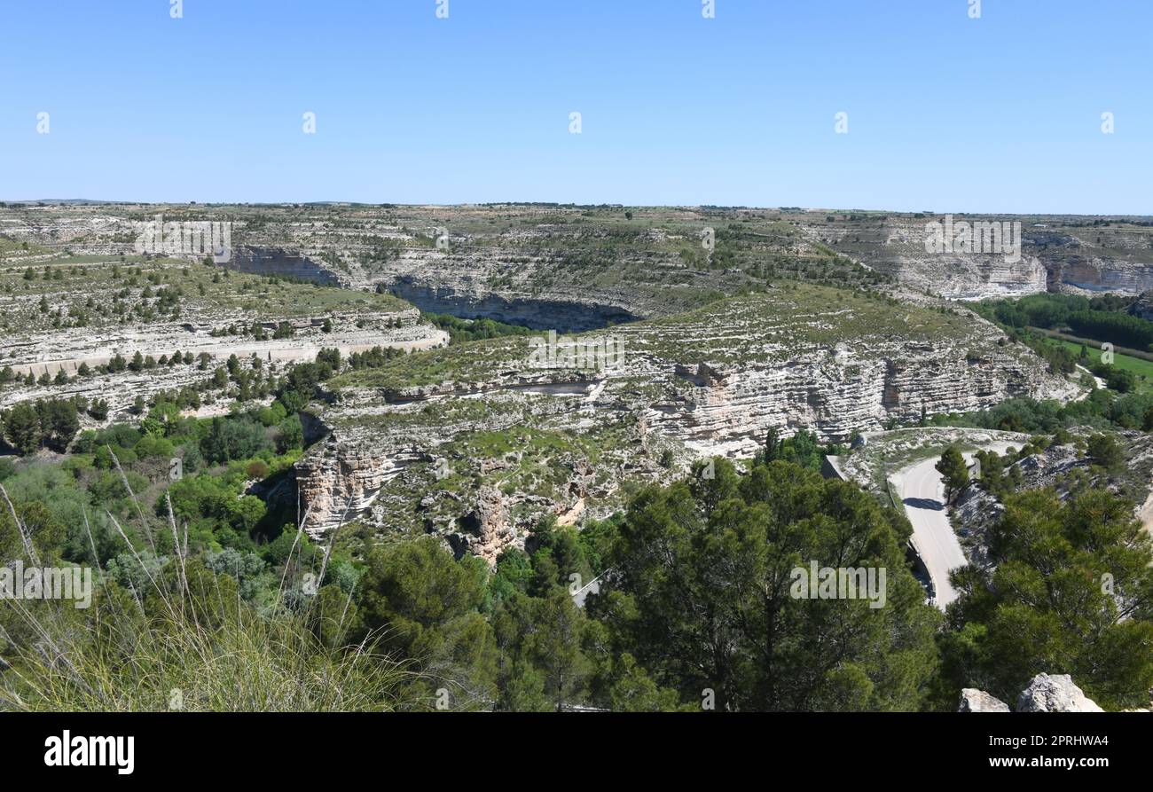 The landscape in May 2022 in the province of Cuenca, Spain Stock Photo ...