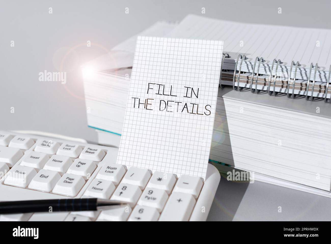 Handwriting text Fill In The Details. Business showcase Add Information ...