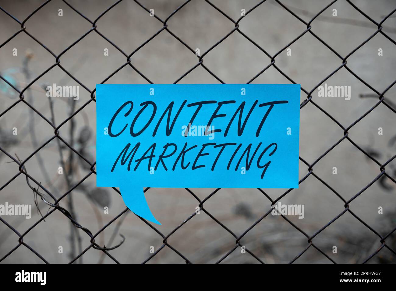 Sign displaying Content MarketingInvolves the creation and sharing of ...
