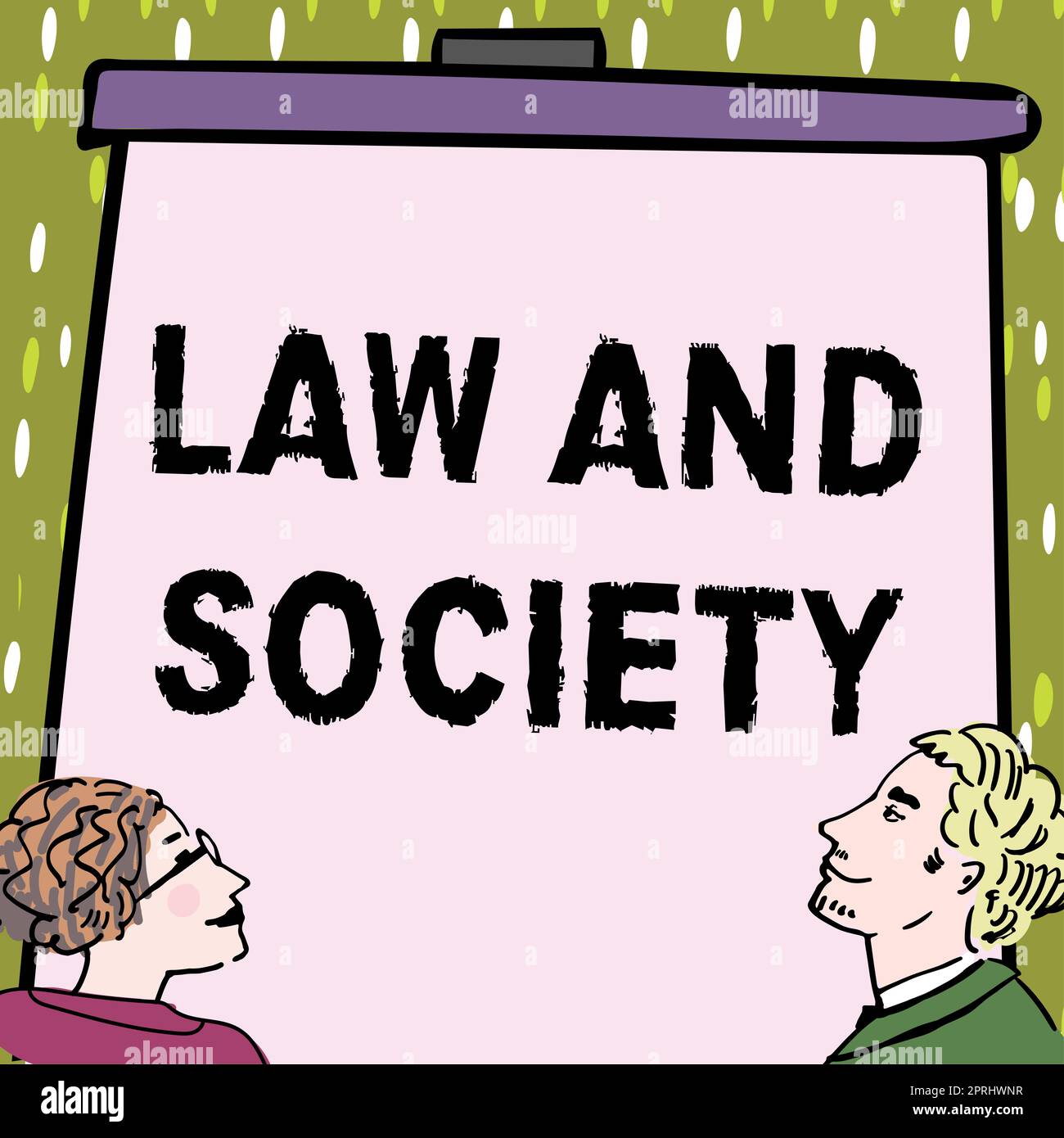 Text sign showing Law And SocietyAddress the mutual relationship ...