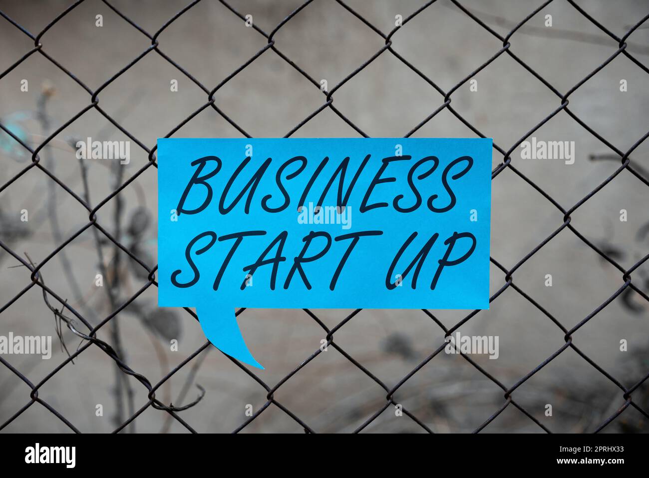 Conceptual caption Business Start UpPutting up new commerce venture ...