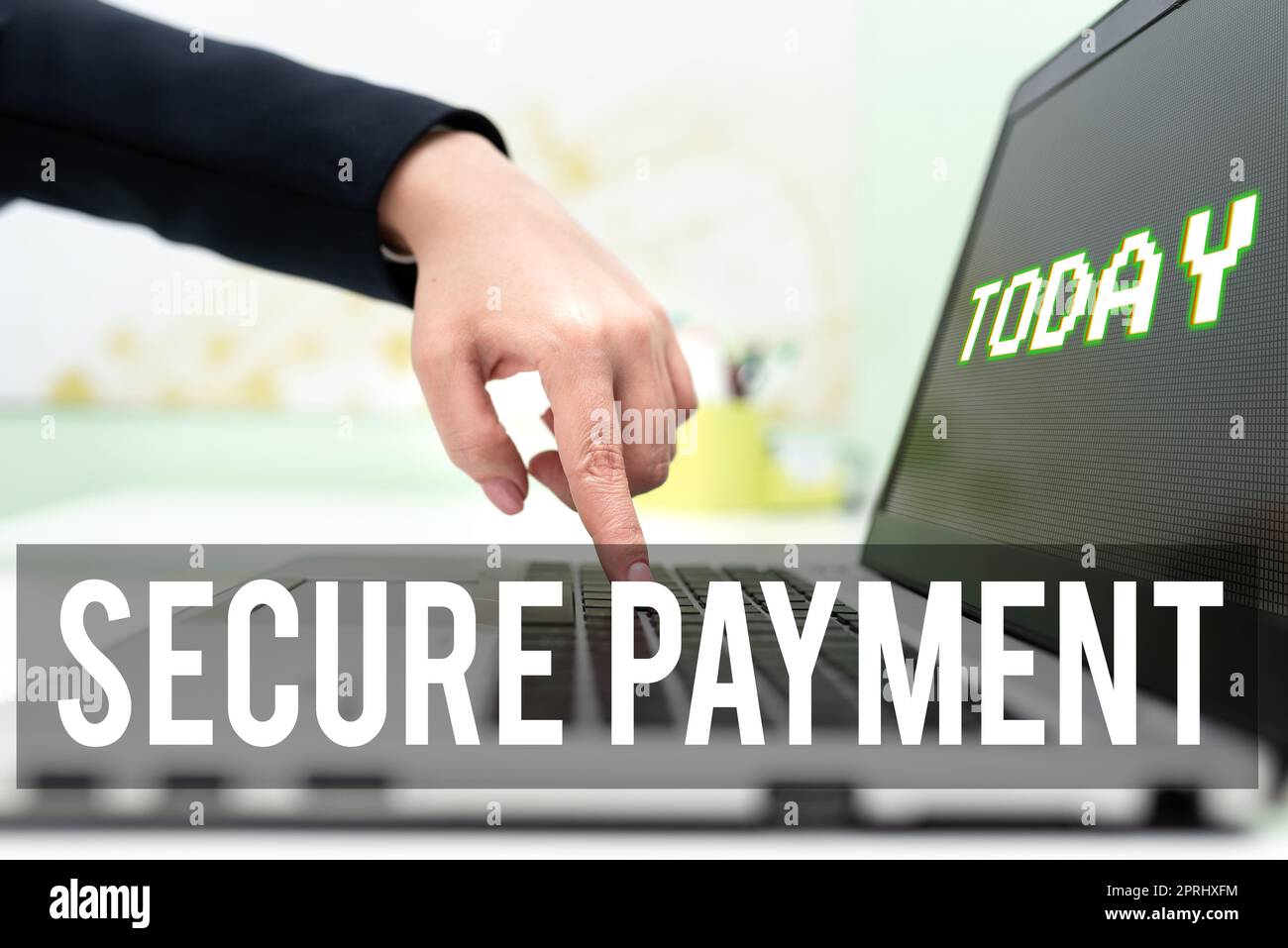 Handwriting text Secure PaymentSecurity of Payment refers to ensure of ...