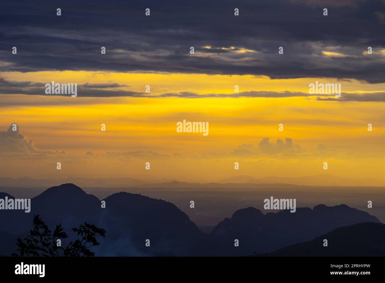 Beautiful sunset view nature landscape hi-res stock photography and ...