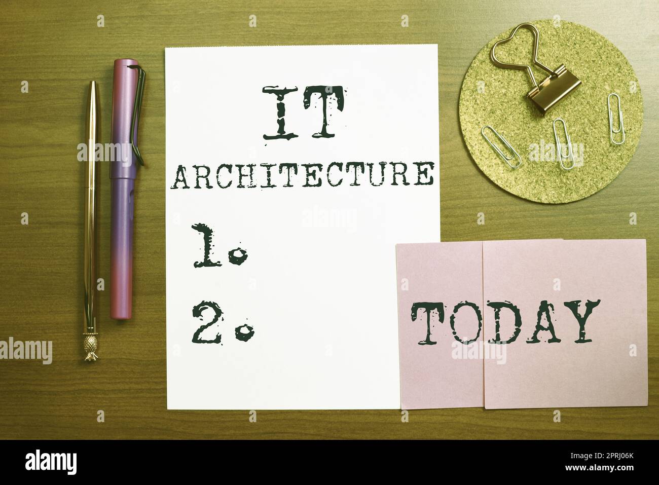 Sign displaying It ArchitectureArchitecture is applied to the process ...