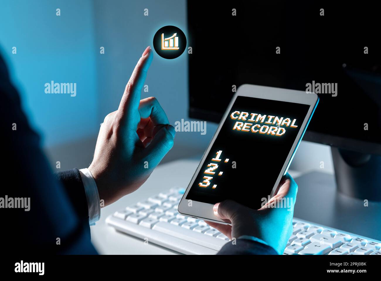 Sign displaying Criminal Recordprofile of a person criminal history ...