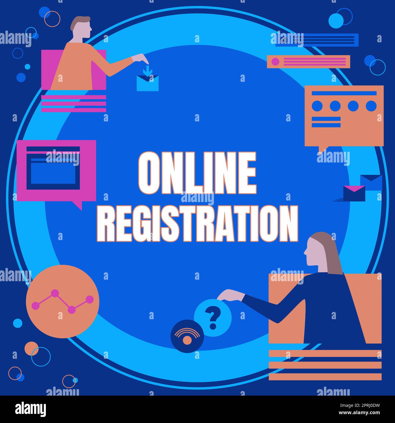 Hand writing sign Online Registration. Word for Process to Subscribe to ...