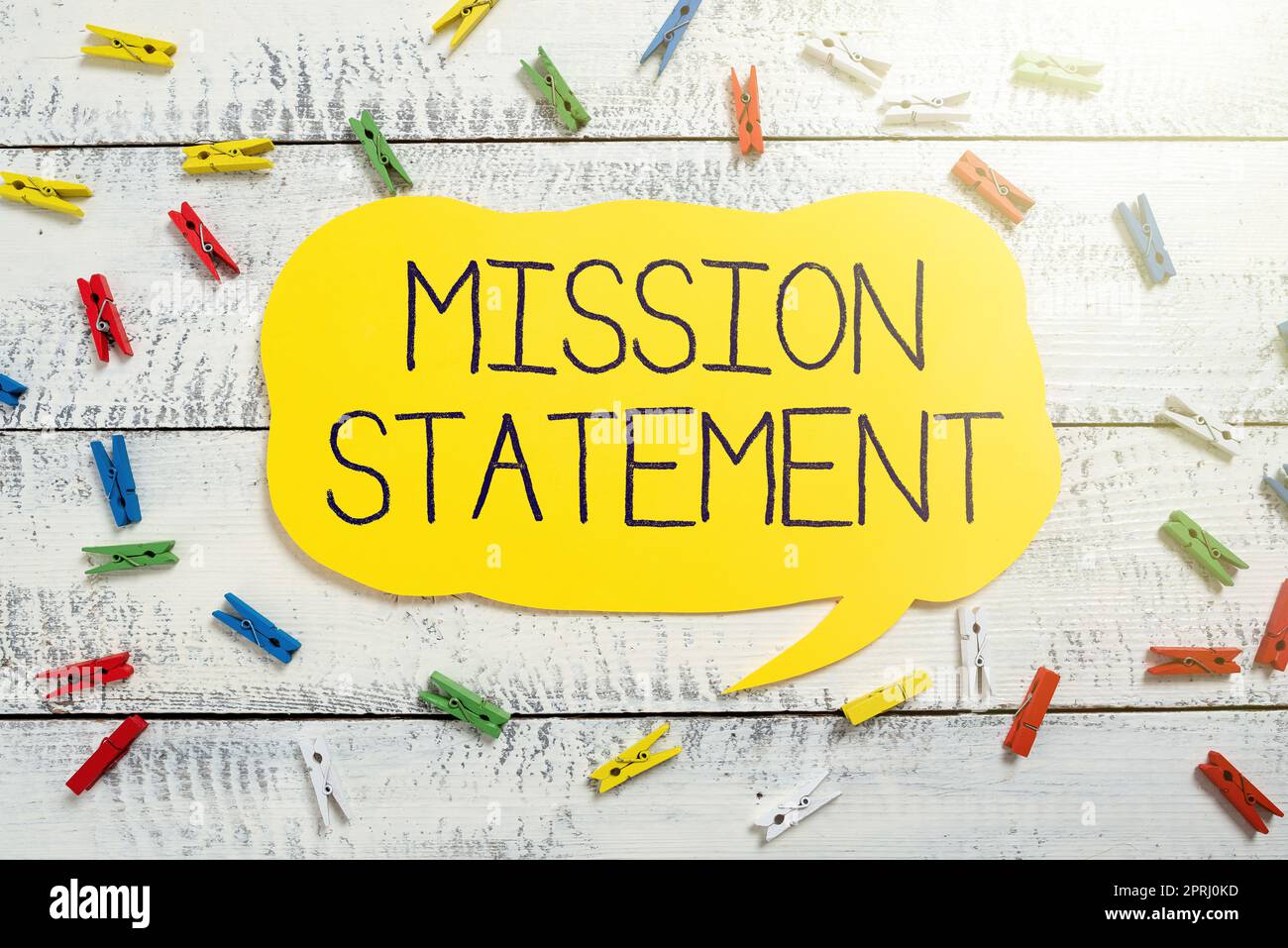 Handwriting text Mission StatementFormal summary of the aims and values ...