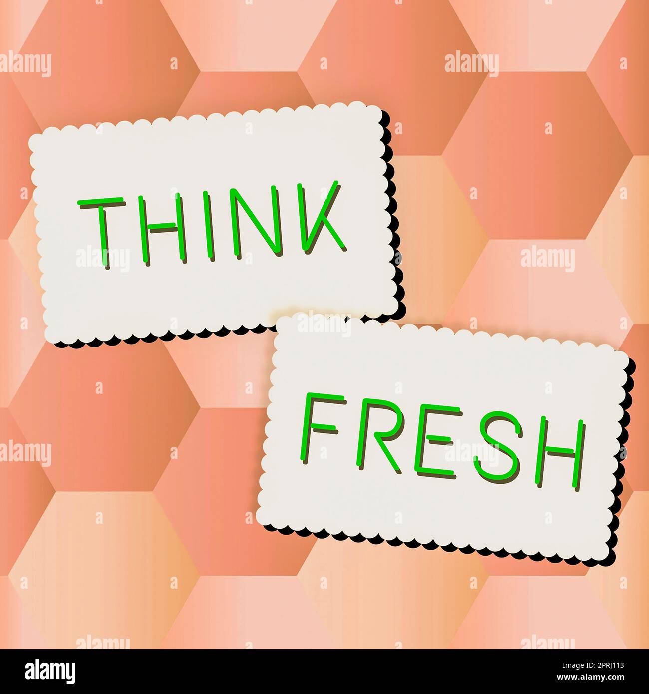 Text sign showing Think Fresh, Business overview Business manufacturing ...
