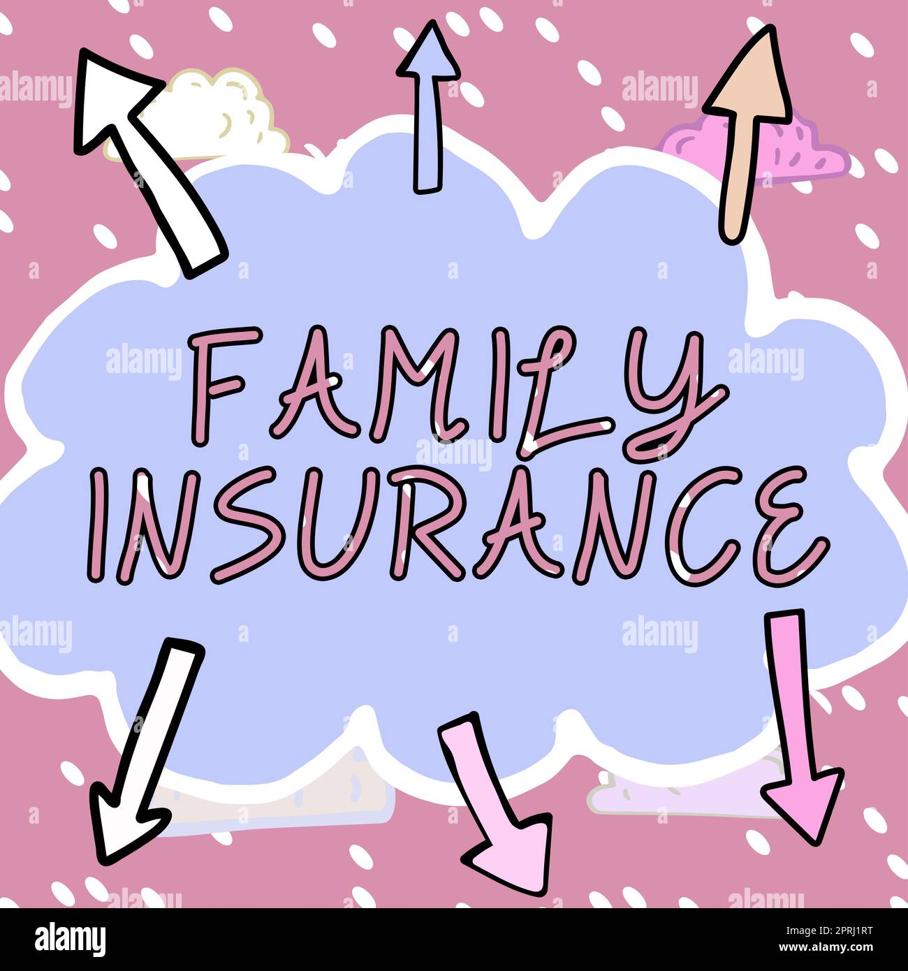 Sign displaying Family Insurancepaying a partial or full health care ...