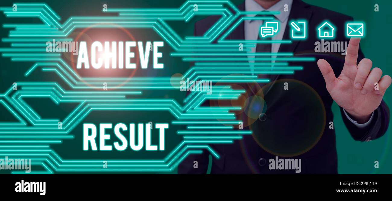 Inspiration showing sign Achieve ResultReceive successful result from ...