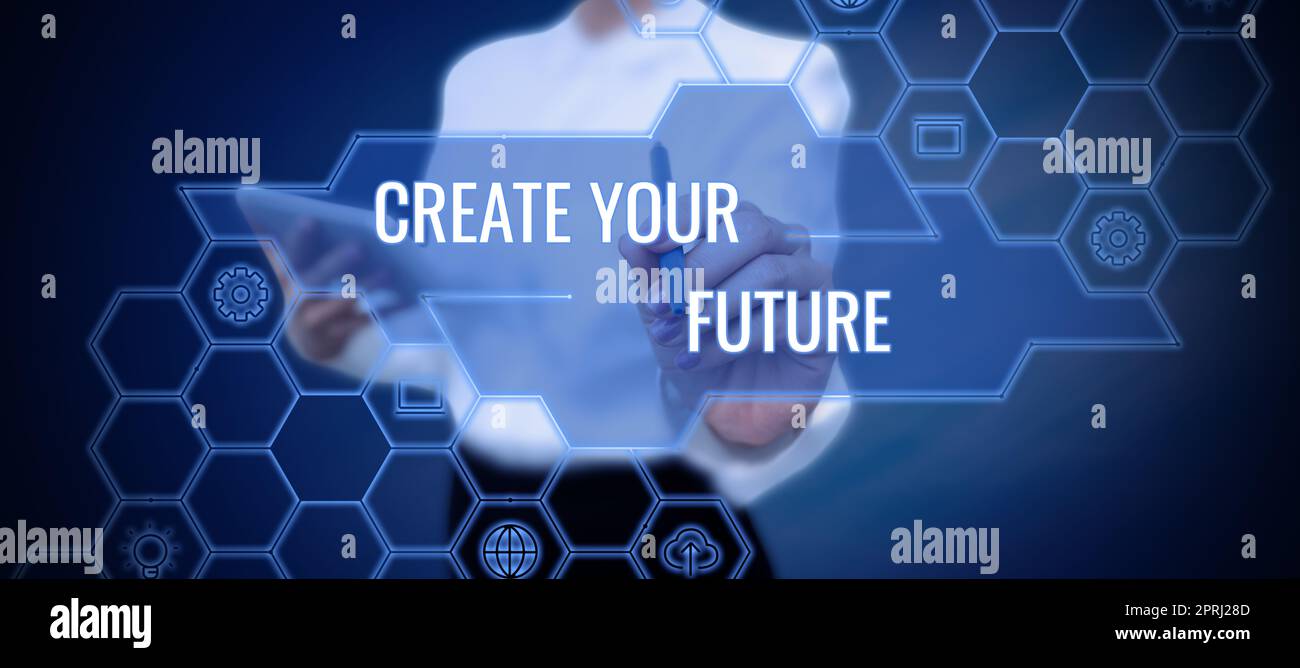 Conceptual caption Create Your FutureSet Target and Career goals Plan ...