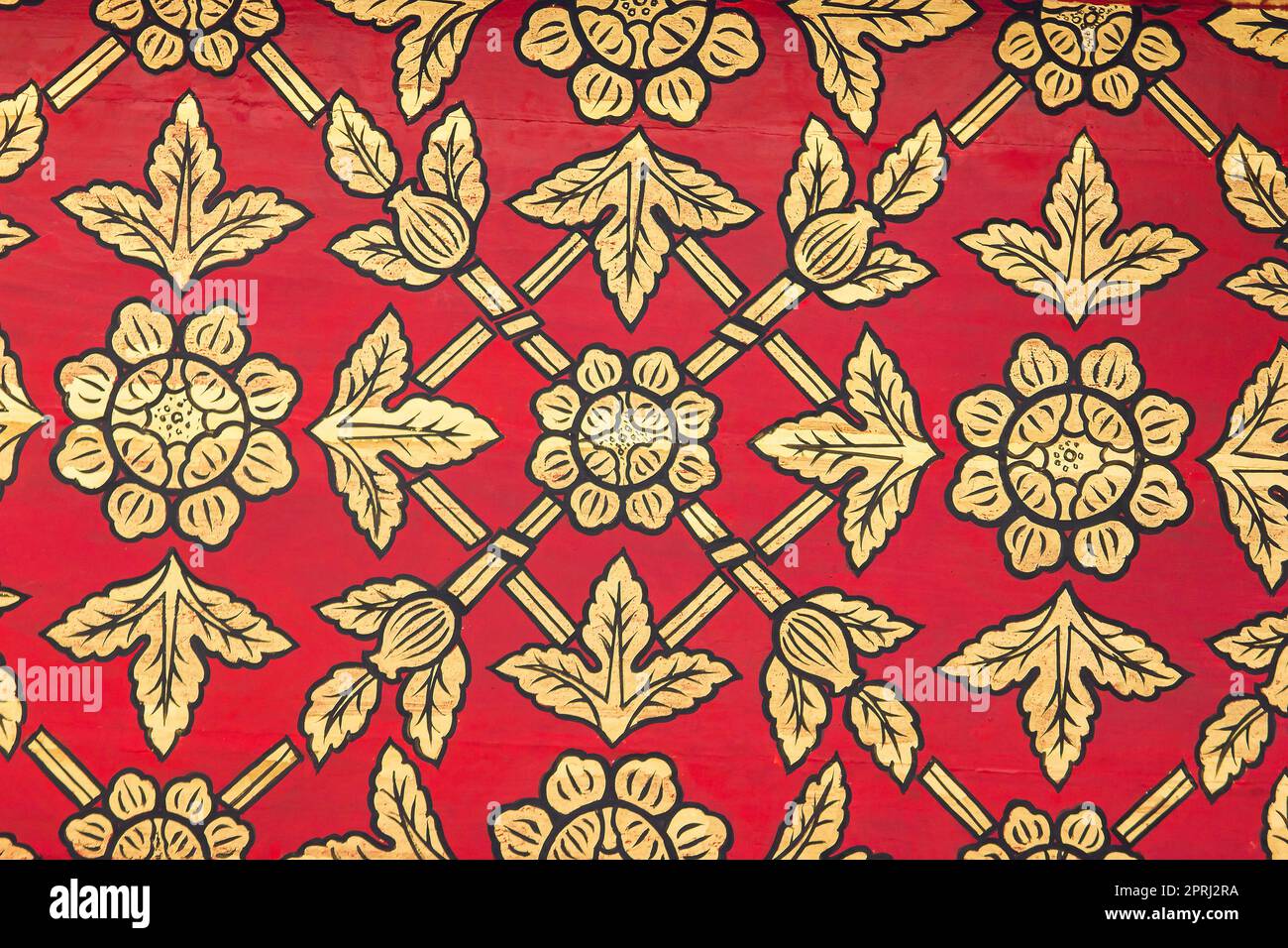 Thai pattern on the ceiling that is unique in the temples of Thailand ...