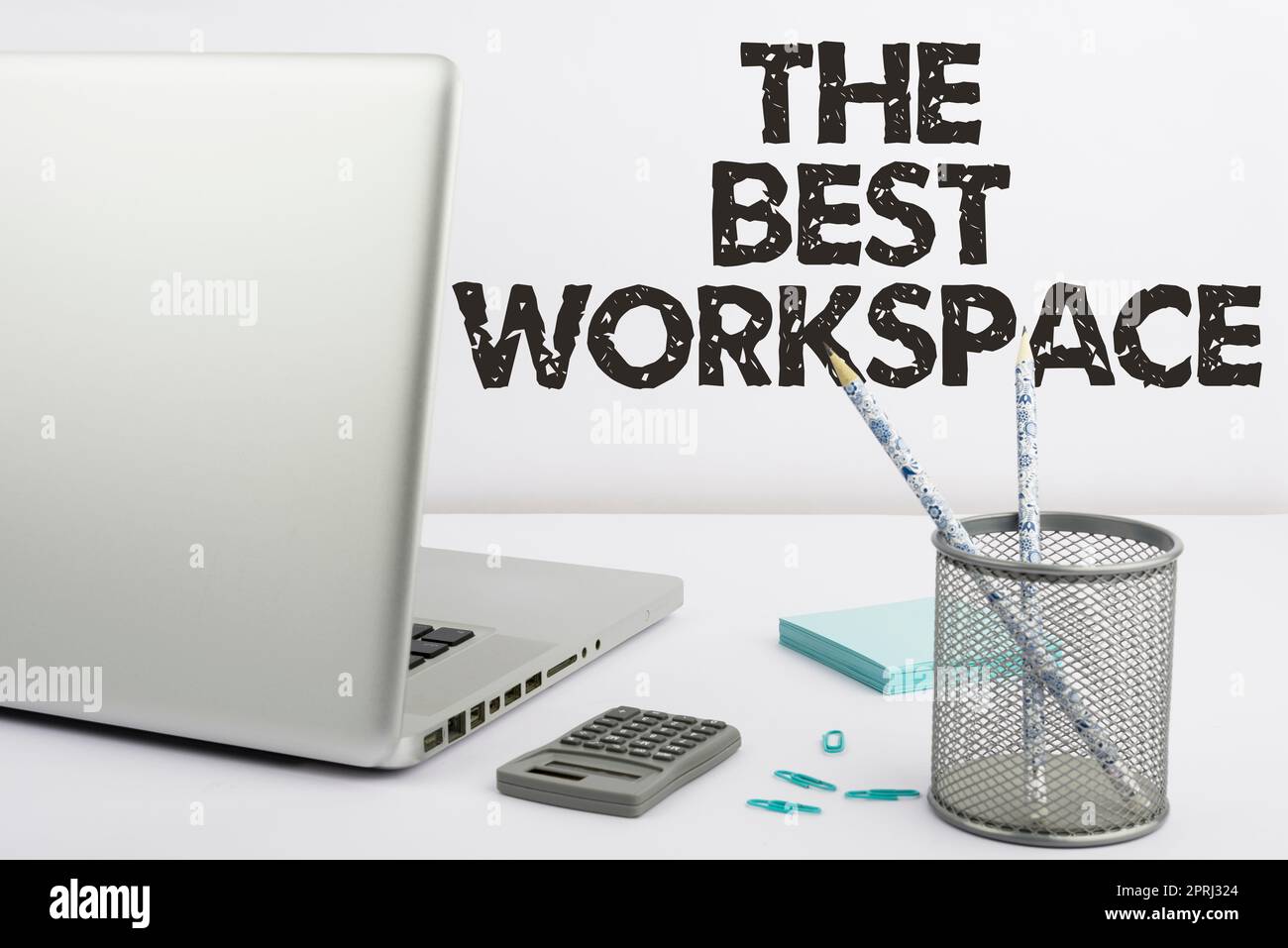 Hand writing sign The Best Workspace, Concept meaning Comfortable ...