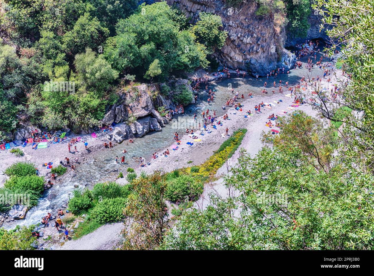 A day at the scenic Alcantara River Park, Sicily, Italy Stock Photo - Alamy